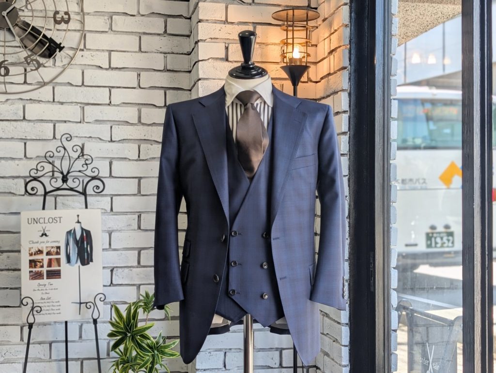 The DORMEUIL suit is complete - 熊本のオーダースーツ専門店 アンクロスト
